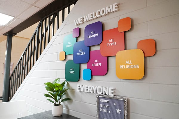 YMCA of Dane County Welcome Wall