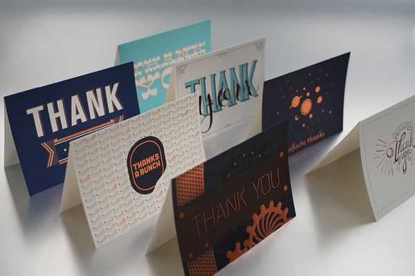Thank you card package