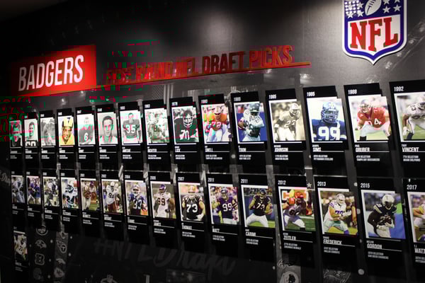 UW – Madison NFL First Round Display
