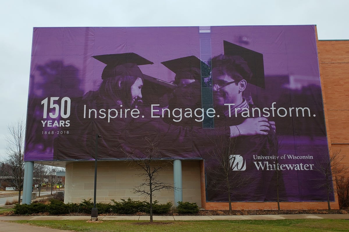 UW – Whitewater Promotional Signage
